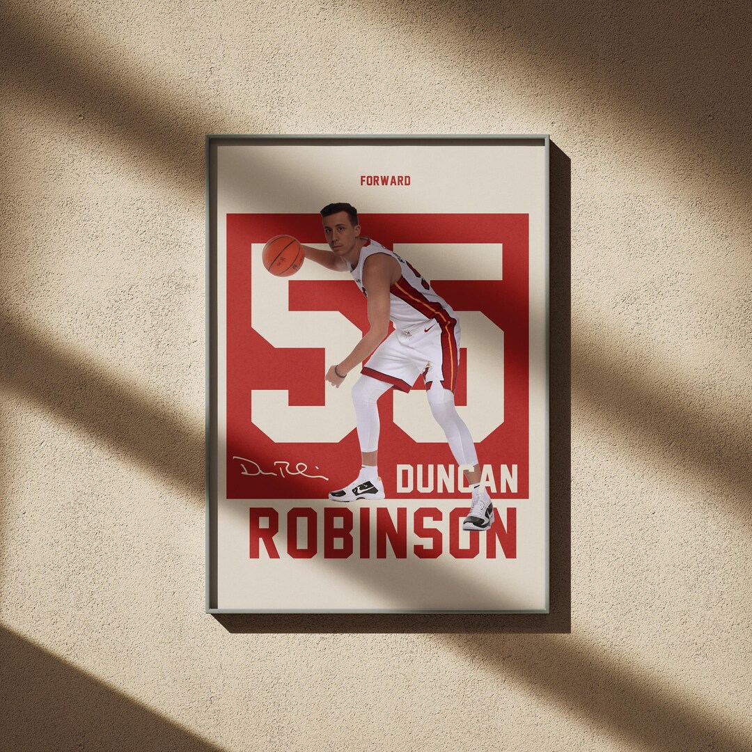 Duncan Robinson Poster, Basketball Print, Basketball Fan Gifts ...