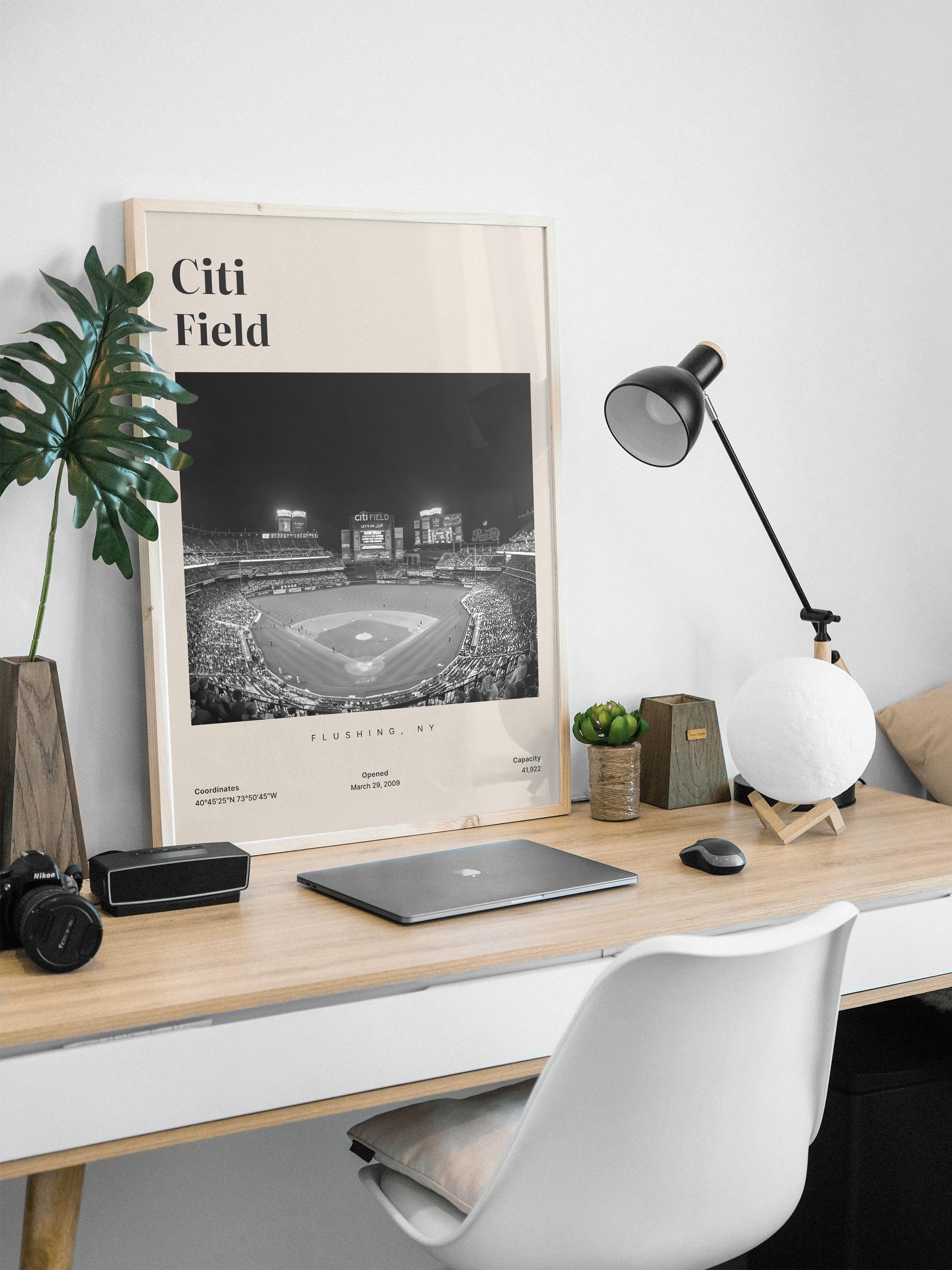 Citi Field Poster, New York Mets Wall Art, Baseball Fan Gifts, Sport ...