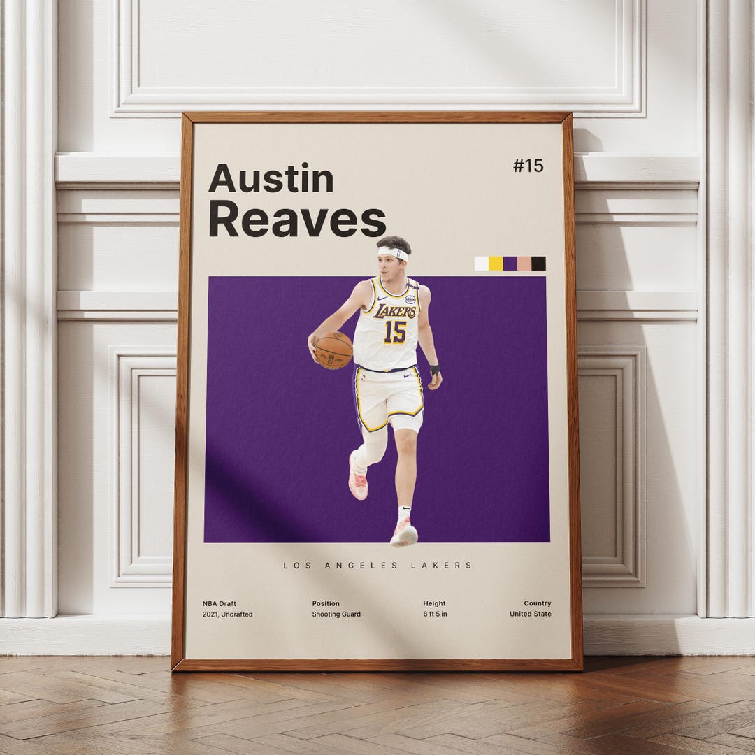 Austin Reaves Poster, Basketball Print, Basketball Fan Gifts ...