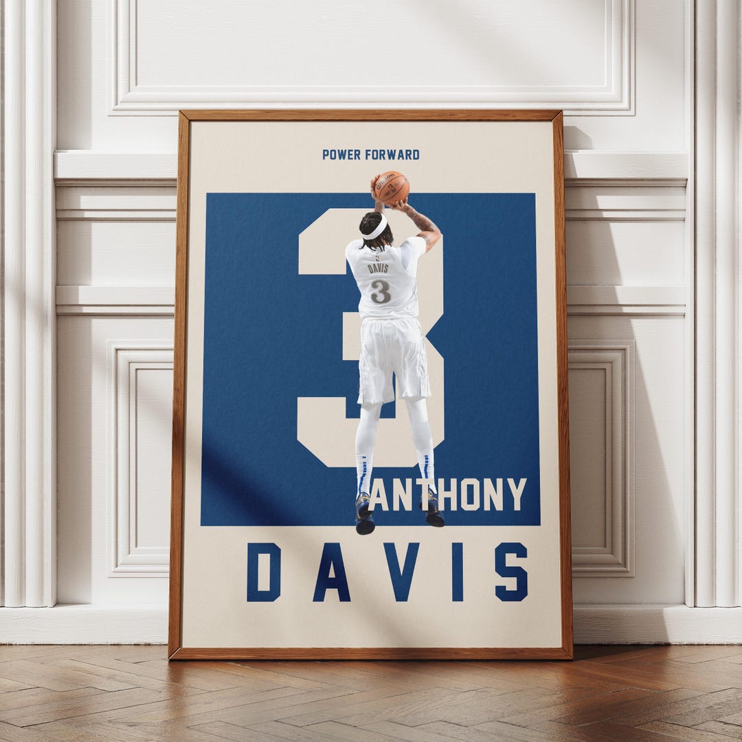 Anthony Davis Poster, Basketball Print, Basketball Fan Gifts ...