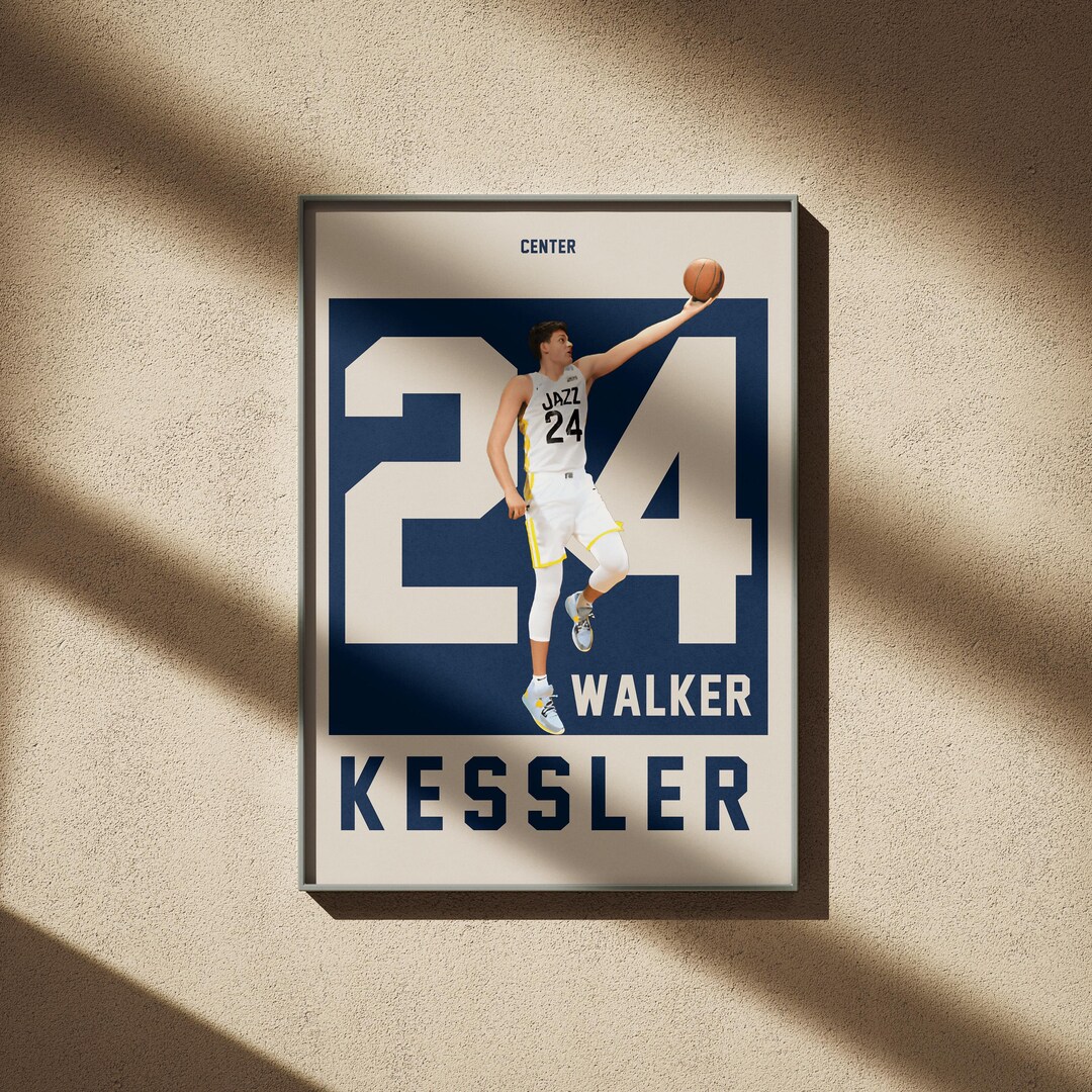 Walker Kessler Poster, Basketball Print, Basketball Fan Gifts ...