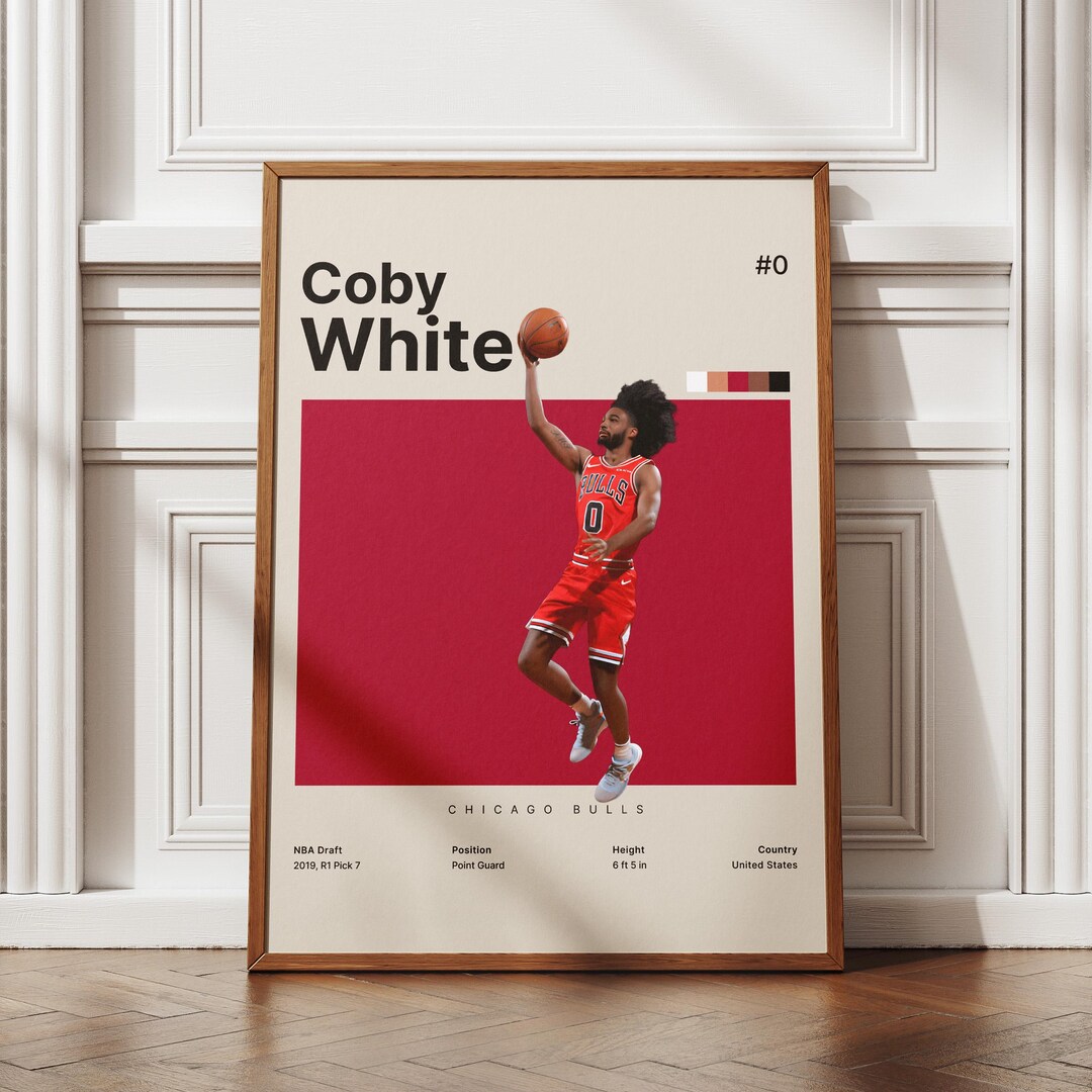 Coby White Poster, Basketball Print, Basketball Fan Gifts, Basketball ...
