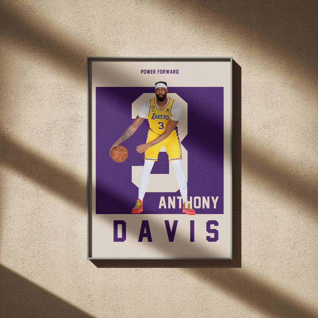 Anthony Davis Poster, Basketball Print, Basketball Fan Gifts ...