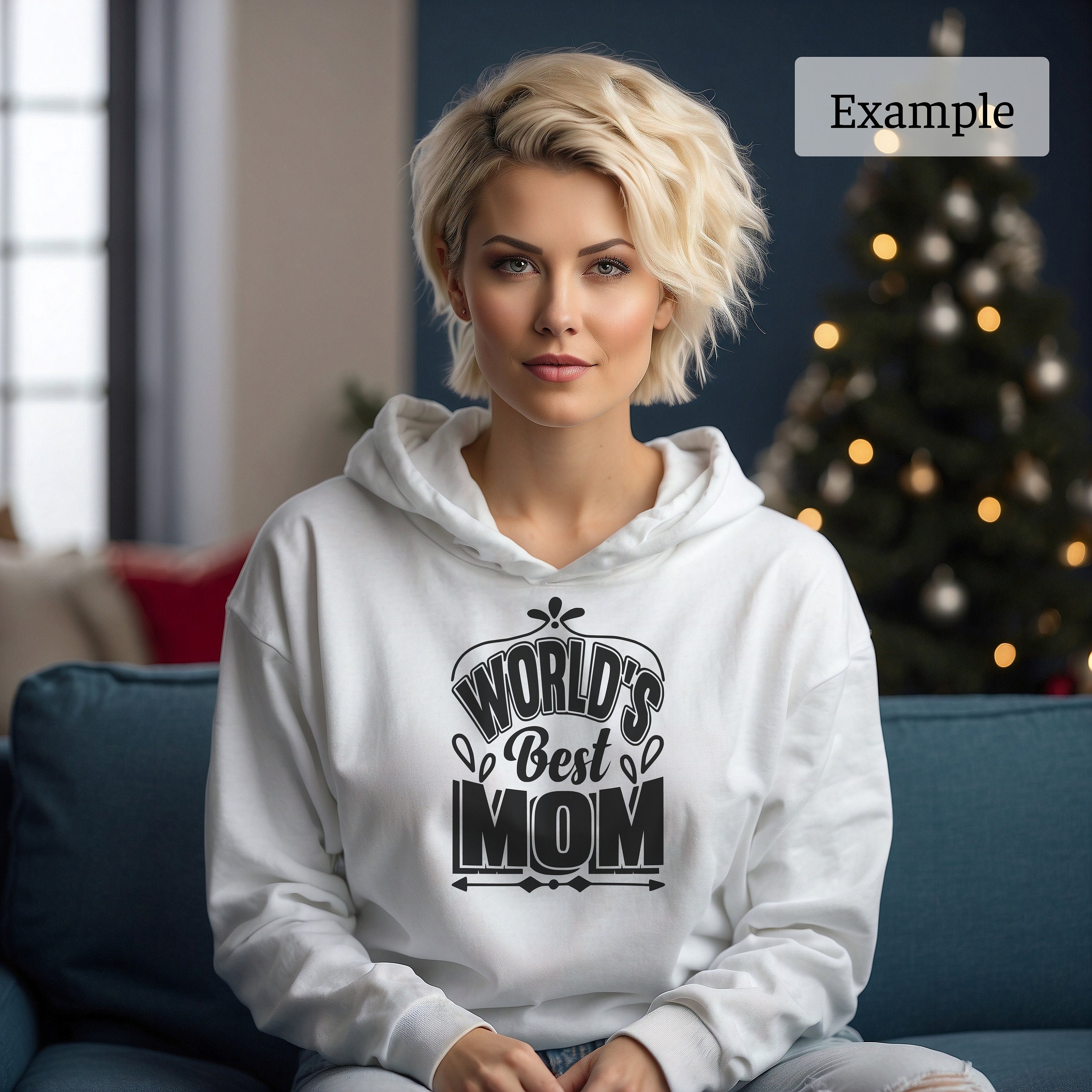 Gildan 18500 White Hoodie Mockup G185 White Hoodie Gildan 18500 White