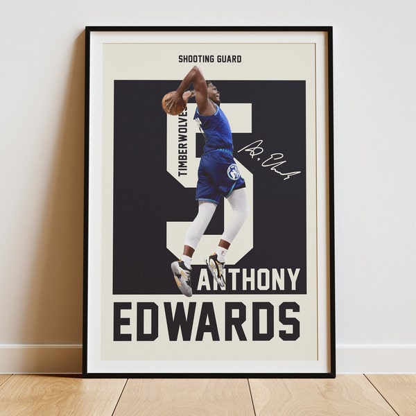 Anthony Edwards Poster - Etsy