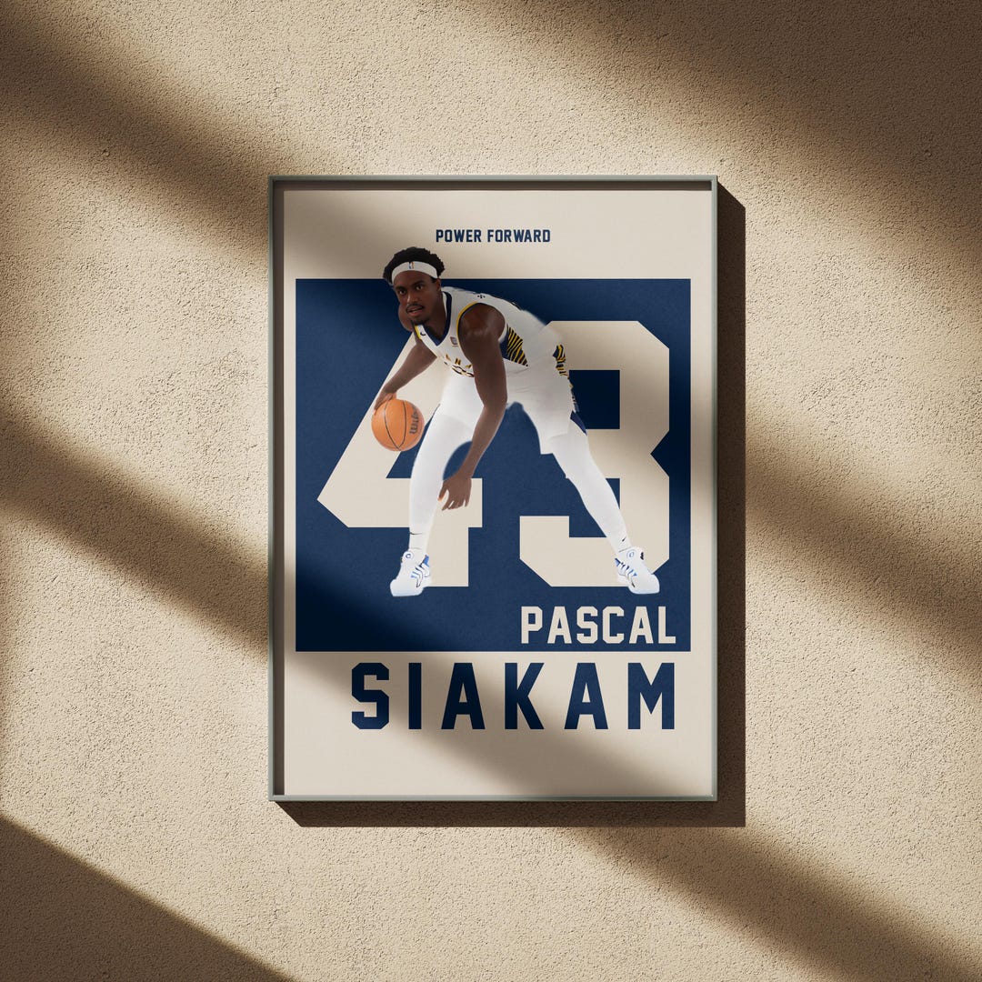 Pascal Siakam Poster, Basketball Print, Basketball Fan Gifts ...