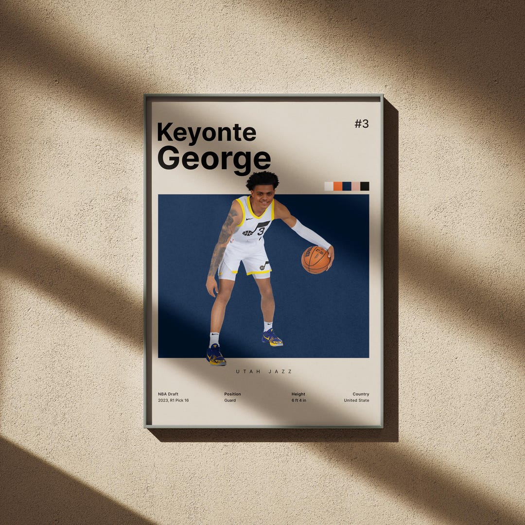 Keyonte George Poster, Basketball Print, Basketball Fan Gifts ...