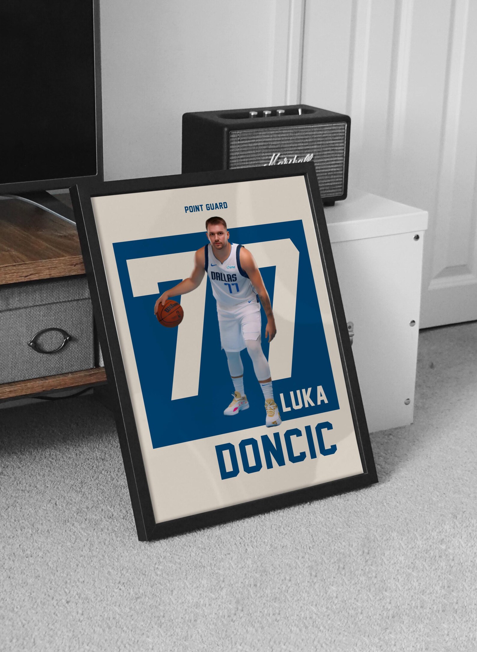 Luka Doncic Poster, Basketball Print, Basketball Fan Gifts, Basketball ...