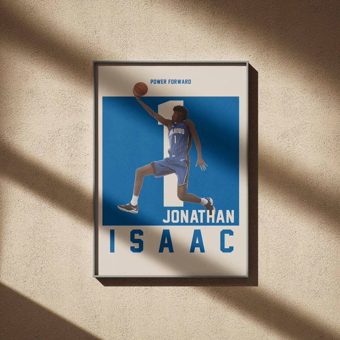 Jonathan Isaac Poster, Basketball Print, Basketball Fan Gifts ...