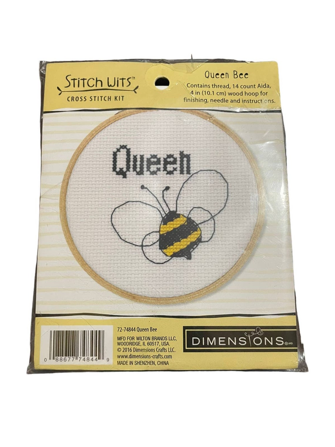 Dimensions Stitch Wits Cross Stitch Kit Queen Bee - Etsy