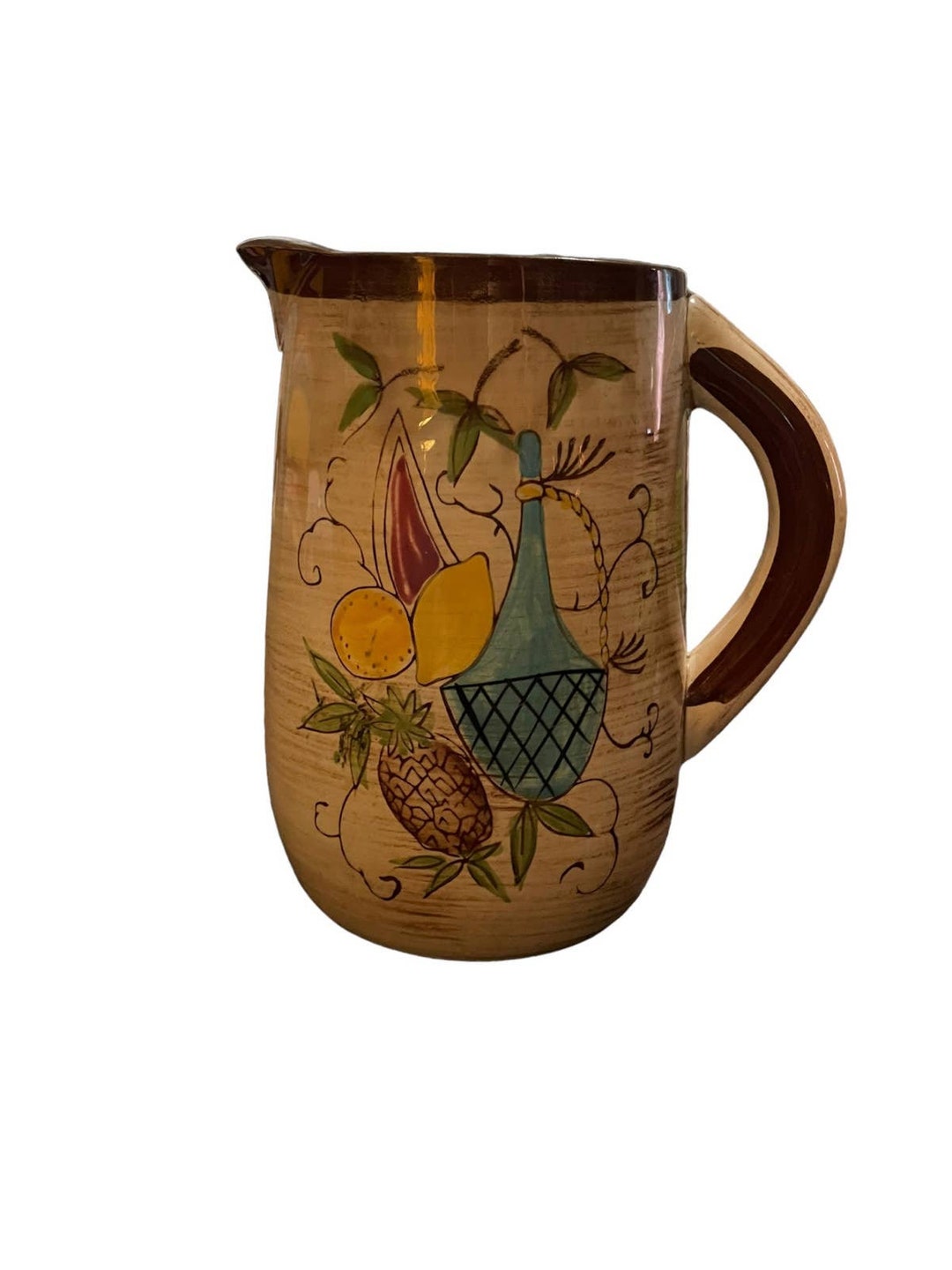 Vintage Nasco Del Coronado Japan Hand Painted Pitcher - Etsy