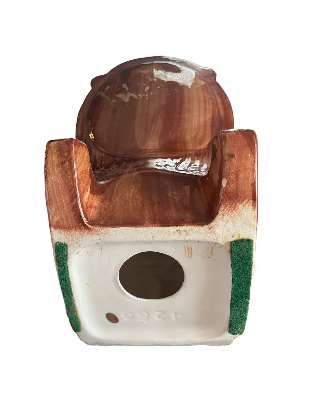 Vintage Lefton China Retirement Fund Piggy Bank Old Man Grandpa Rocking ...