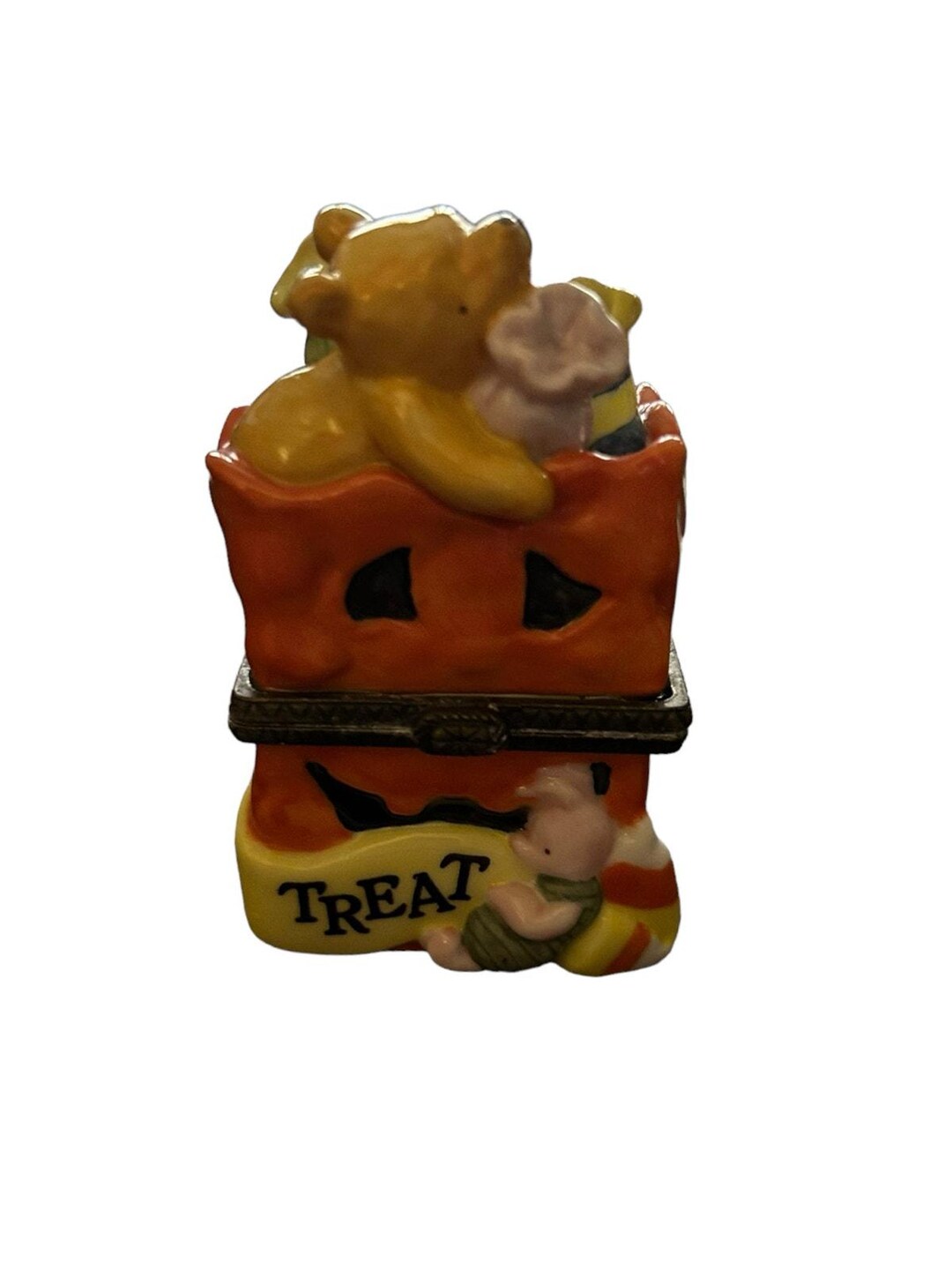 Disney Classic Pooh and Piglet Trick or Treat Hinged Trinket Box ...