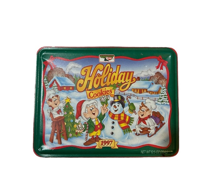 Vintage Keebler Elves Holiday Cookie Christmas Tin - Etsy