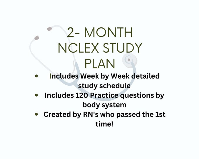 Nclex Study Plan, NCLEX RN Study Plan, NCLEX Study Guide, Med Exam ...