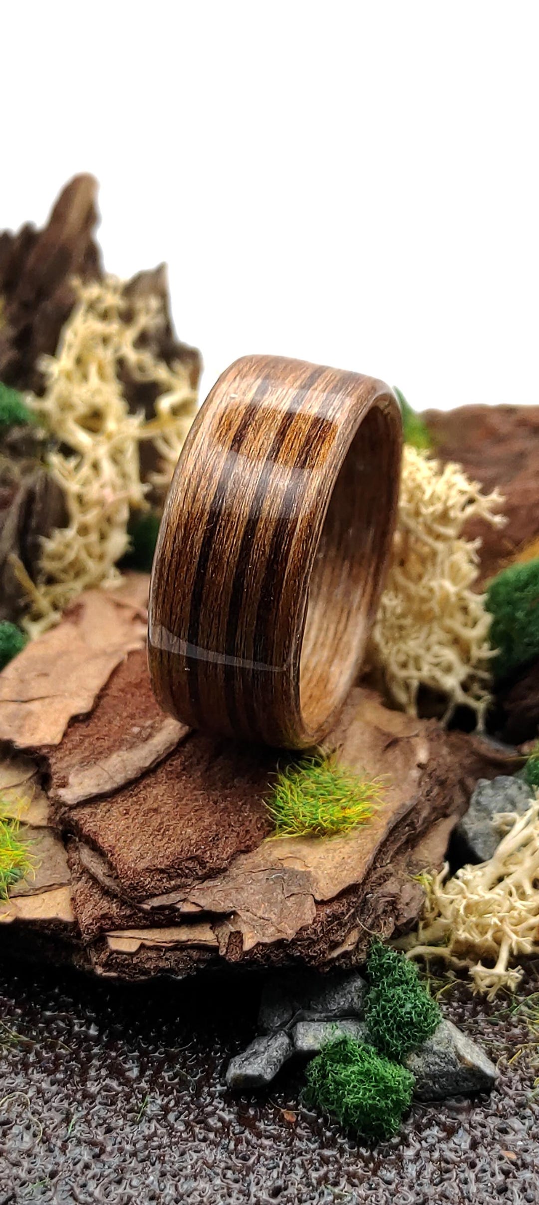 Bentwood Teak Ring Handmade Wooden Band Artisan Bentwood Teak Ring Men ...