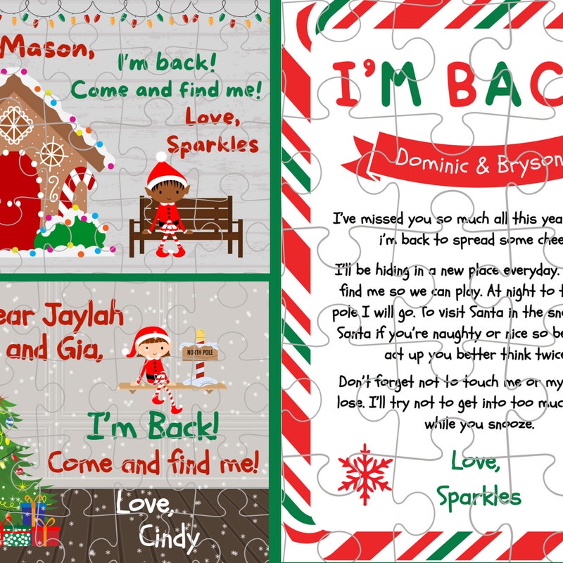 Jigsaw Puzzles With Letters on Back - Etsy