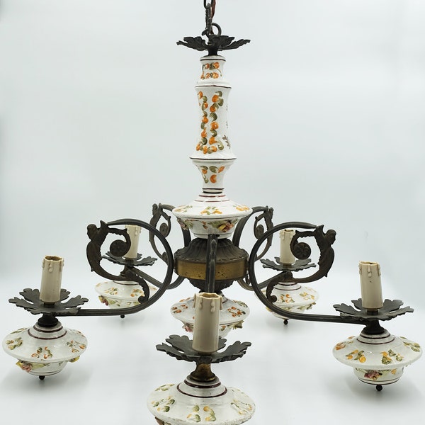 Ceramic Chandelier - Etsy