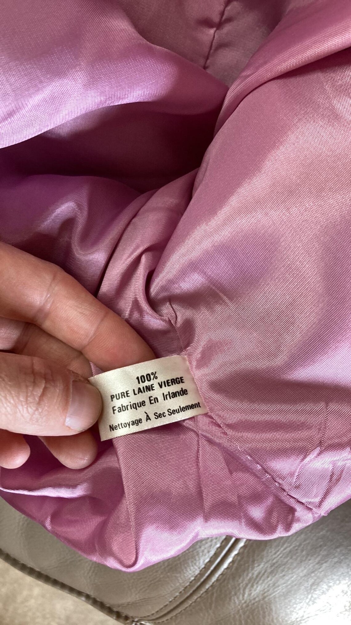 Vintage Donegal Design Lavender Purple Pink Mohair and Wool Lined ...