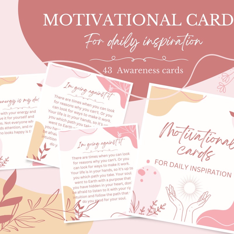 Inspirational Cards - Etsy