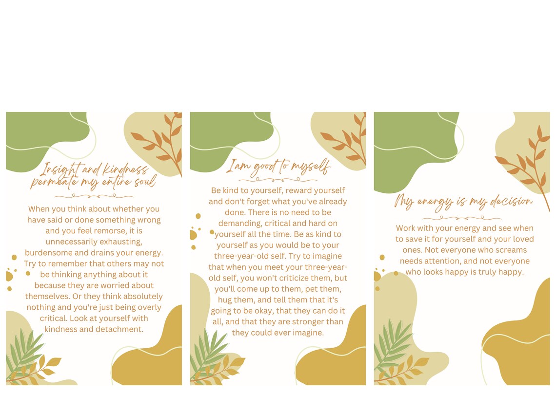 Motivational Cards, Affirmation Cards, Inspirational Quote Cards ...