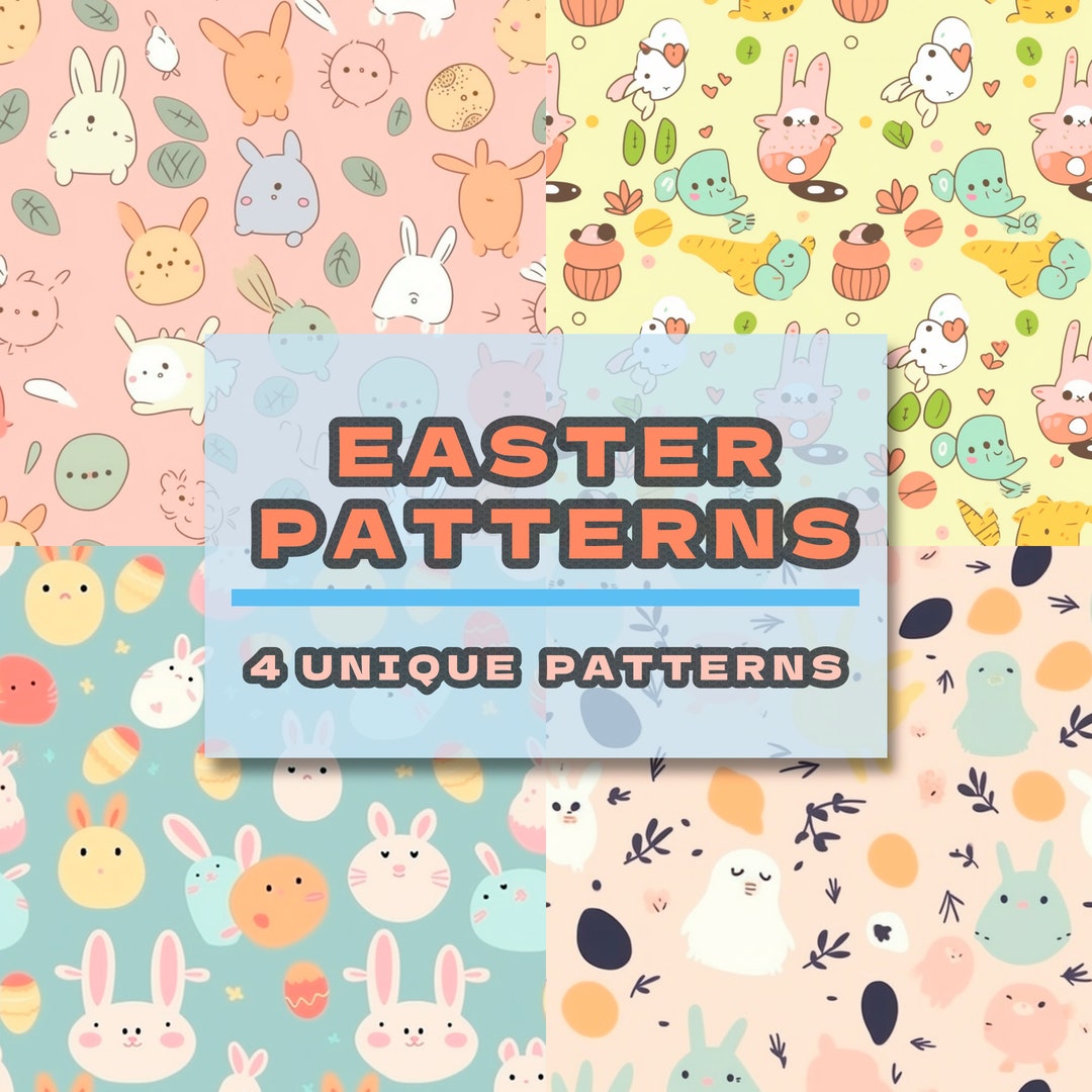 EASTER BUNNY, Easter Craft Paper for Easter Background Digital ...