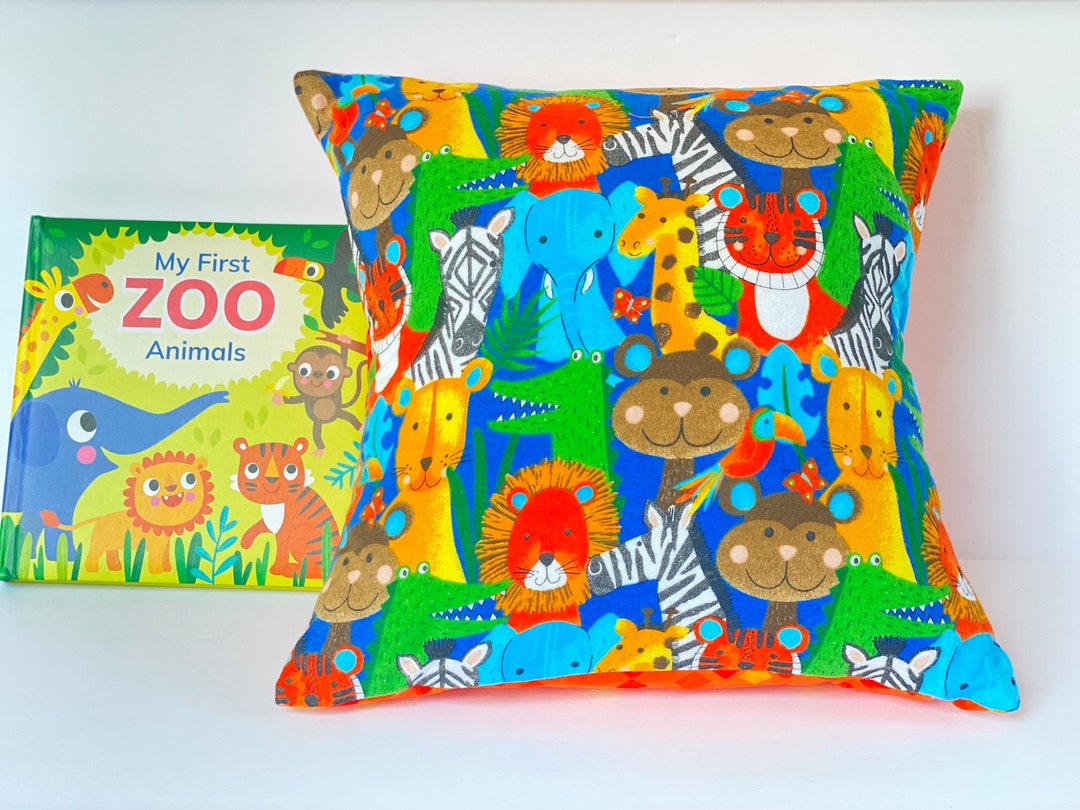 Kids Zany Zoo Animals Pillow and Book Set - Etsy