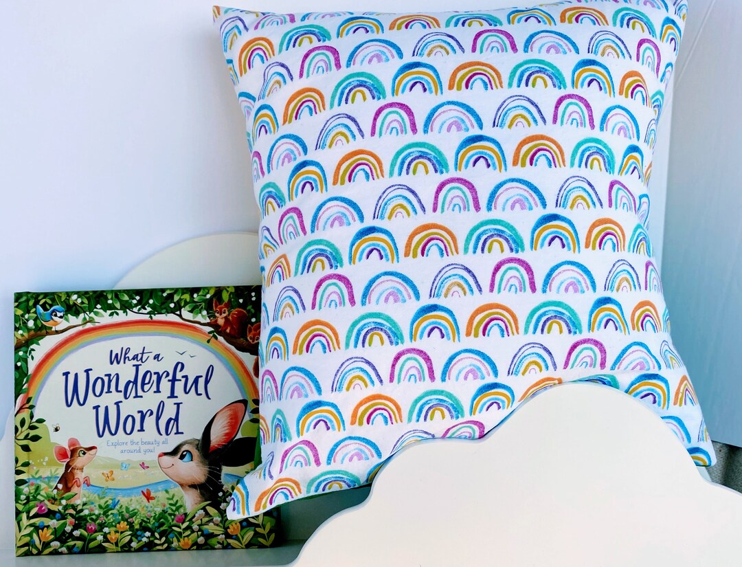 Kids Revved-up Rainbows Pillow and Book Set - Etsy