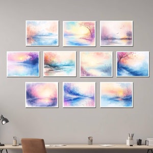 10 Calming Pastel Posters Bundle Playrooms - Neurodivergent Friendly ...