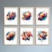 Sports Theme Bundle Playroom Wall Art - Set of 6 Unframed Printable ...