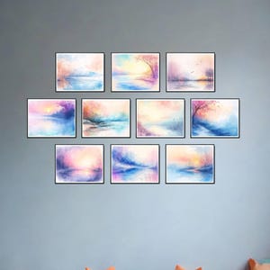 10 Calming Pastel Posters Bundle Playrooms - Neurodivergent Friendly ...