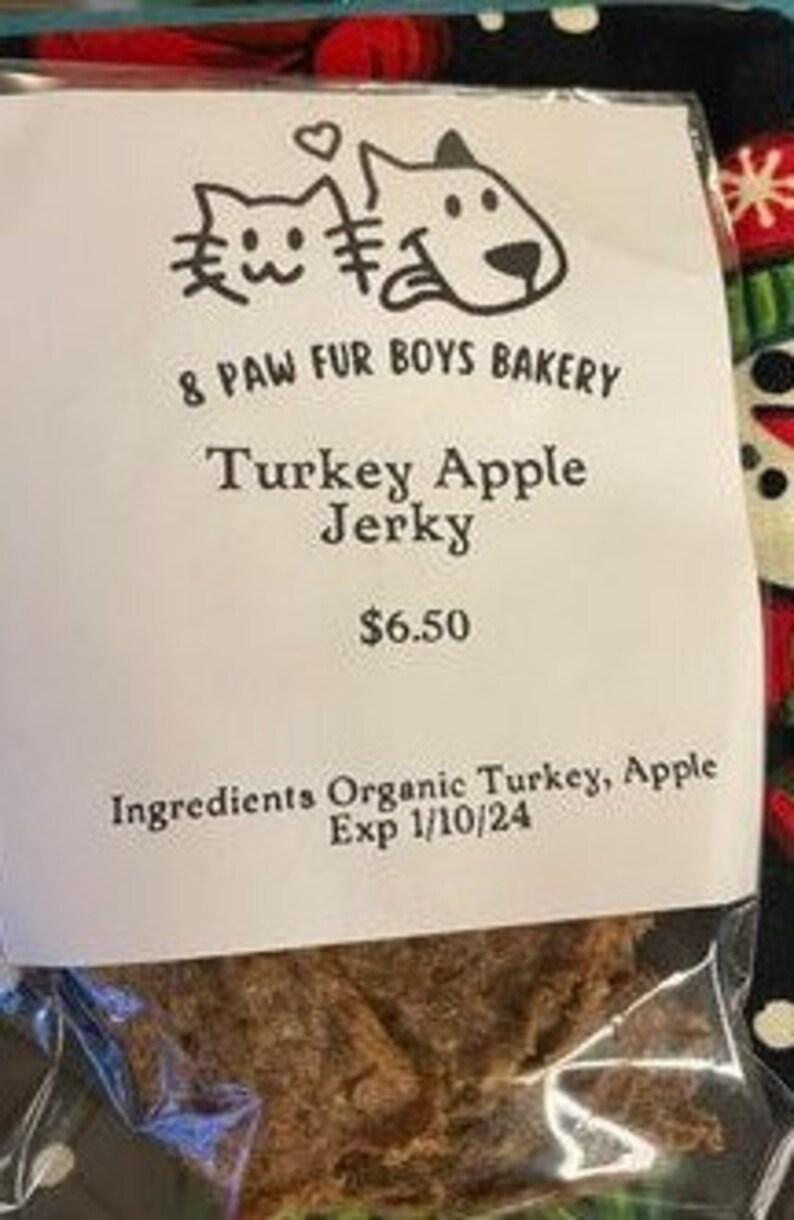 Dehydrated Turkey Apple Jerky From 8 Paw Fur Boys Bakery. No ...