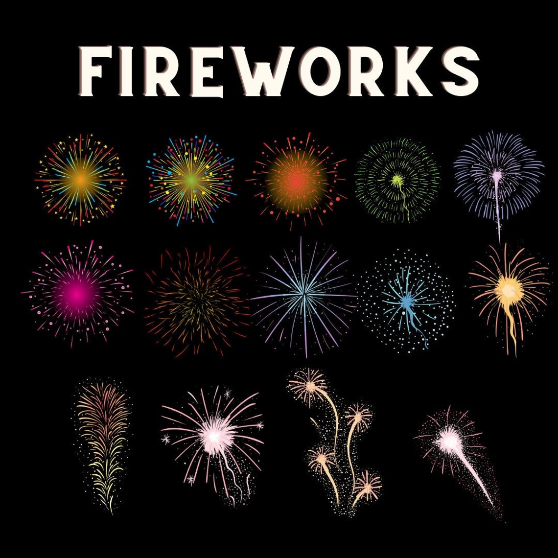 New Year Firework Fireworks Overlays, Fireworks Clip Art,fireworks ...