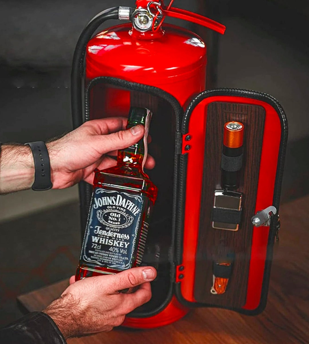 Hidden Mini Bar Fire Extinguisher Hidden Compartment Wine - Etsy Canada