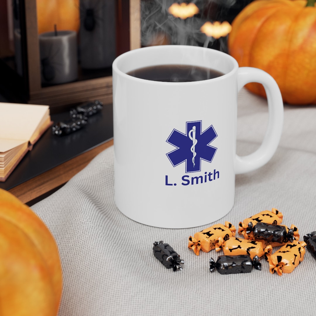 Personalized EMS EMT Paramedic Mug, EMS Department Customizeable With ...