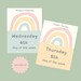 Boho Classroom Days of the Week Printable, Neutral Colors (digital ...