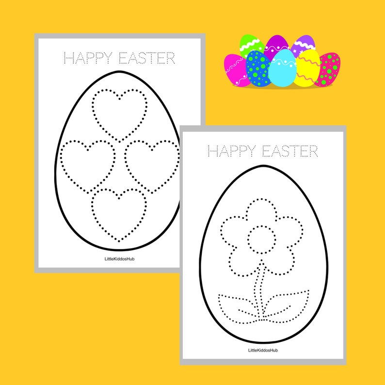 Easter Printable Tracing Worksheets for Kids, Easter Activities ...