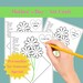 Mother's Day Flower Coloring Card Craft, Printable Gift (digital ...