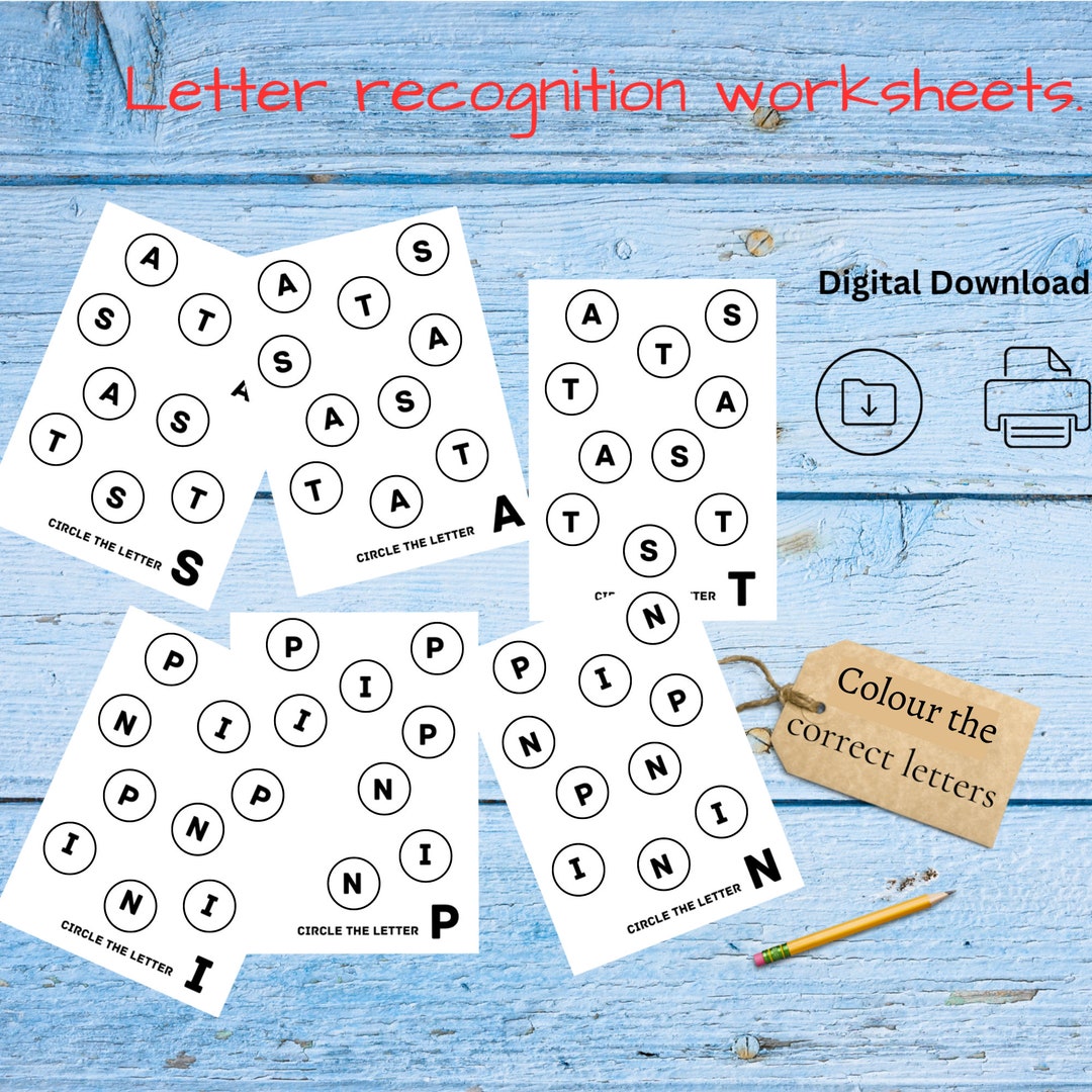 Phonics Worksheets Letter Recognition for Uppercase First Letter Group ...