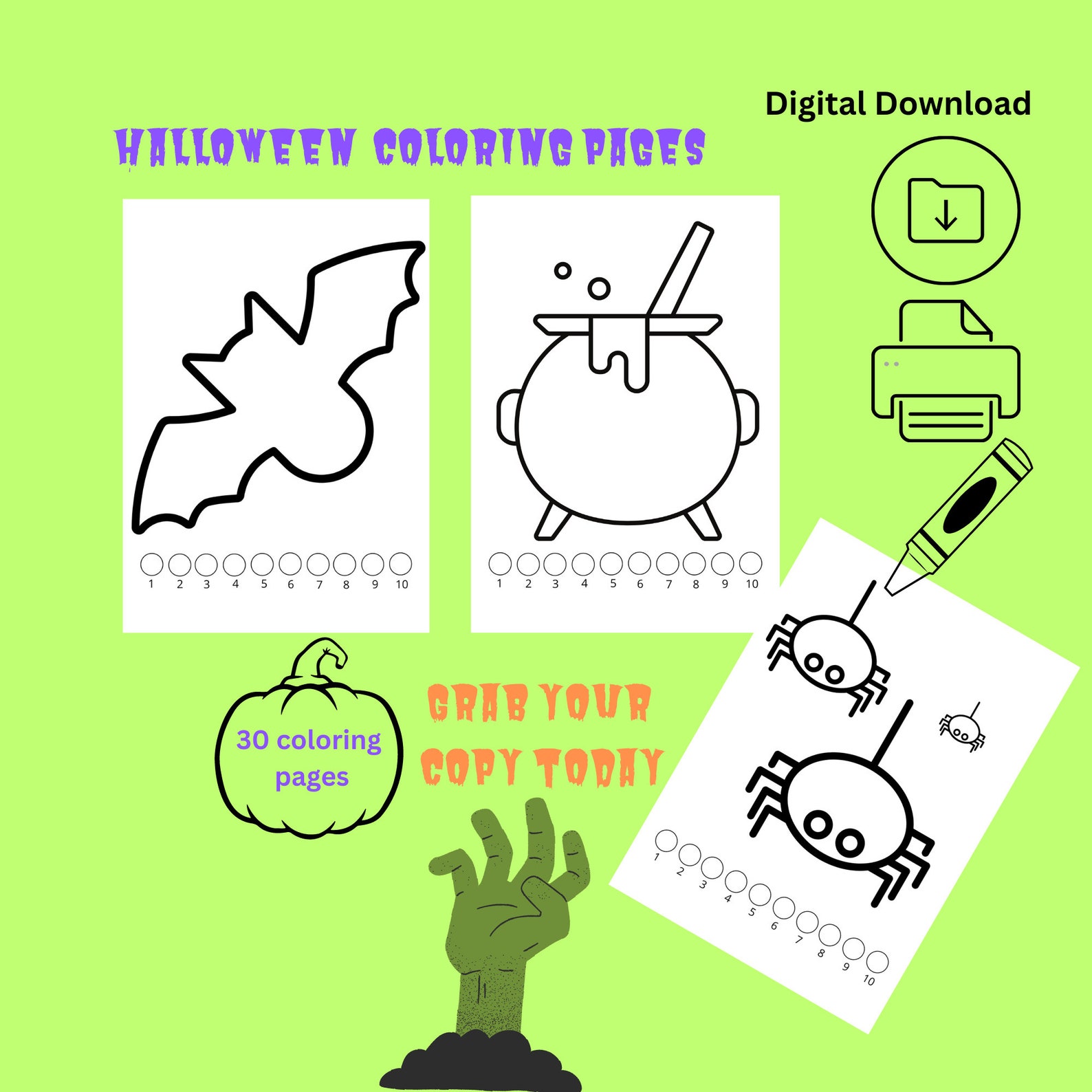 Halloween Coloring Pages. Halloween Coloring Sheets. Halloween Coloring ...