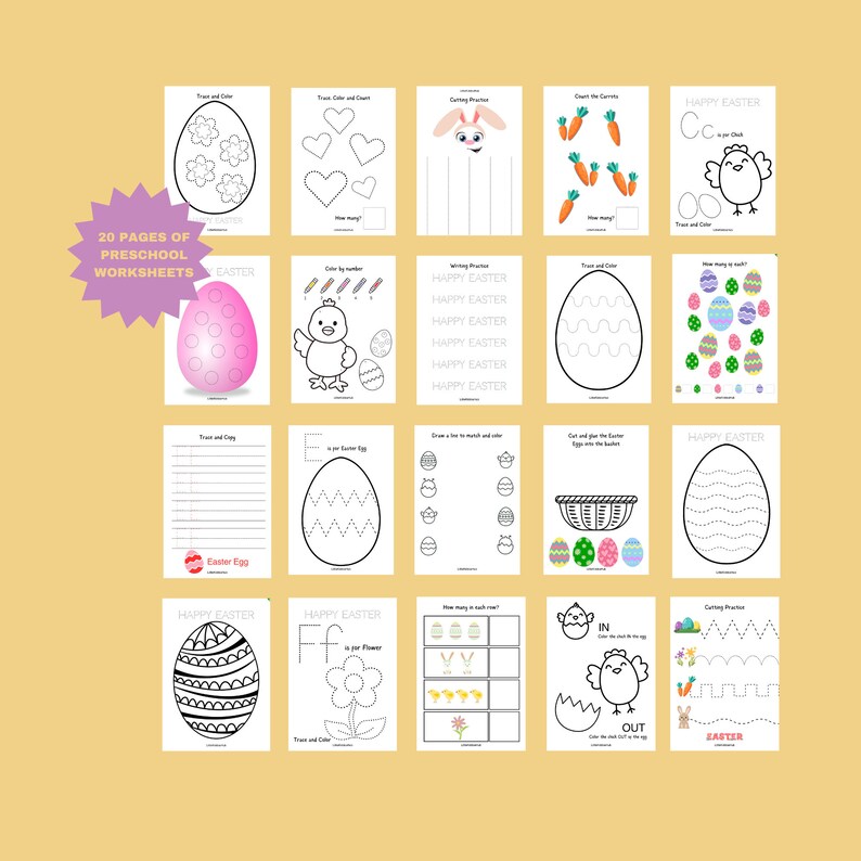 Easter Printables for Kids, Printable Easter Activities, Activity Pages ...
