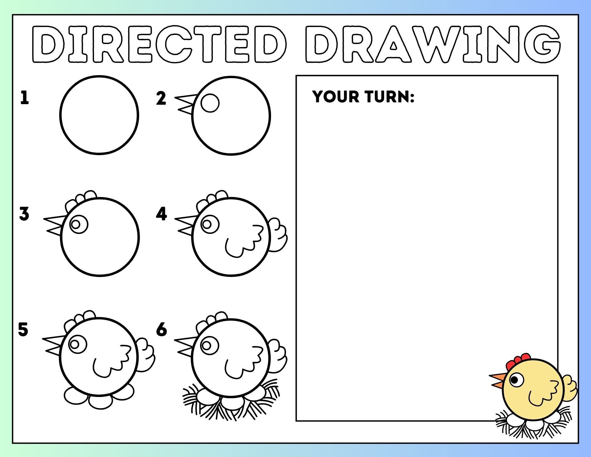 How to Draw Cartoon Animals, Step-by-step Guided Drawing, Learn How to ...