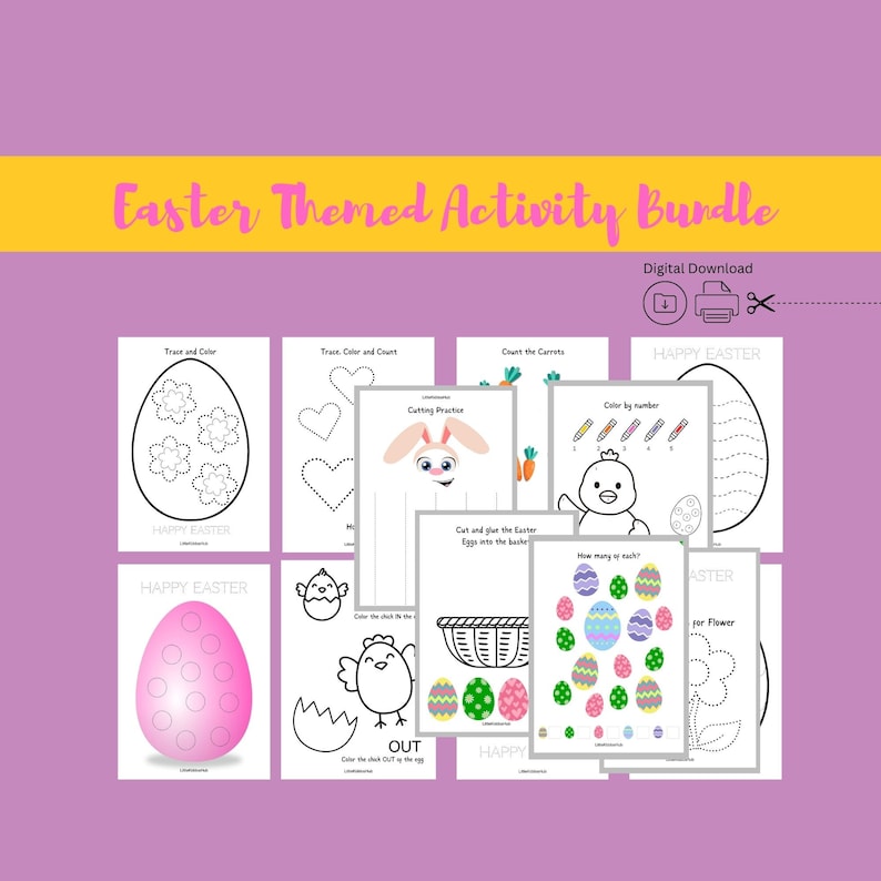 Easter Printables for Kids, Printable Easter Activities, Activity Pages ...