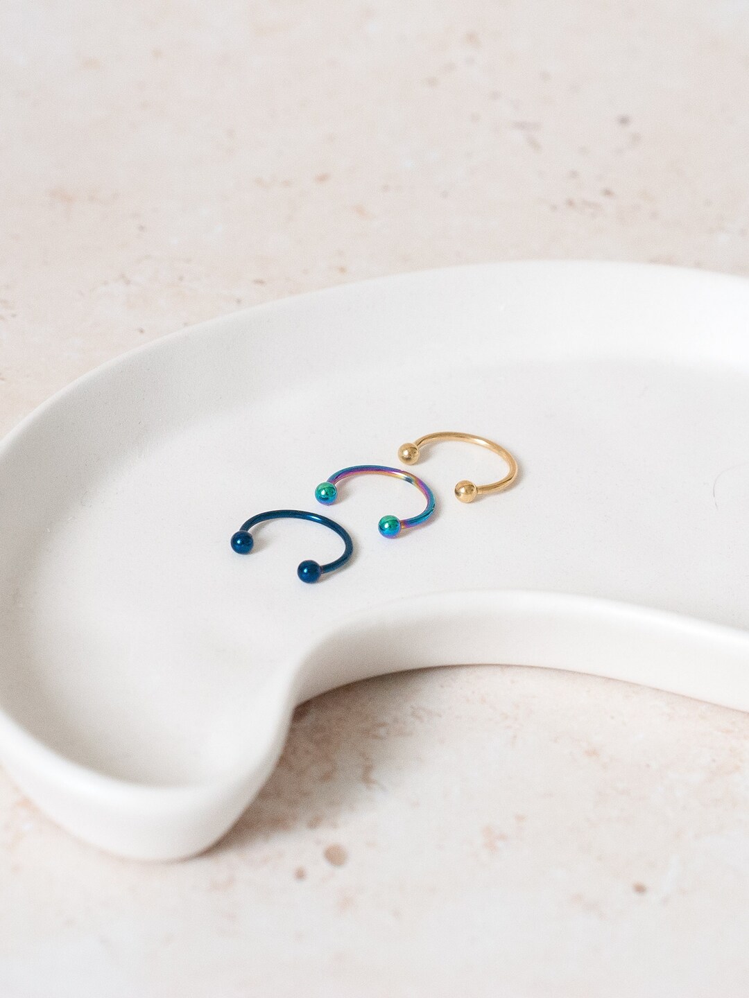 Stainless Steel Externally Threaded Circular Barbell Septum Ring ...