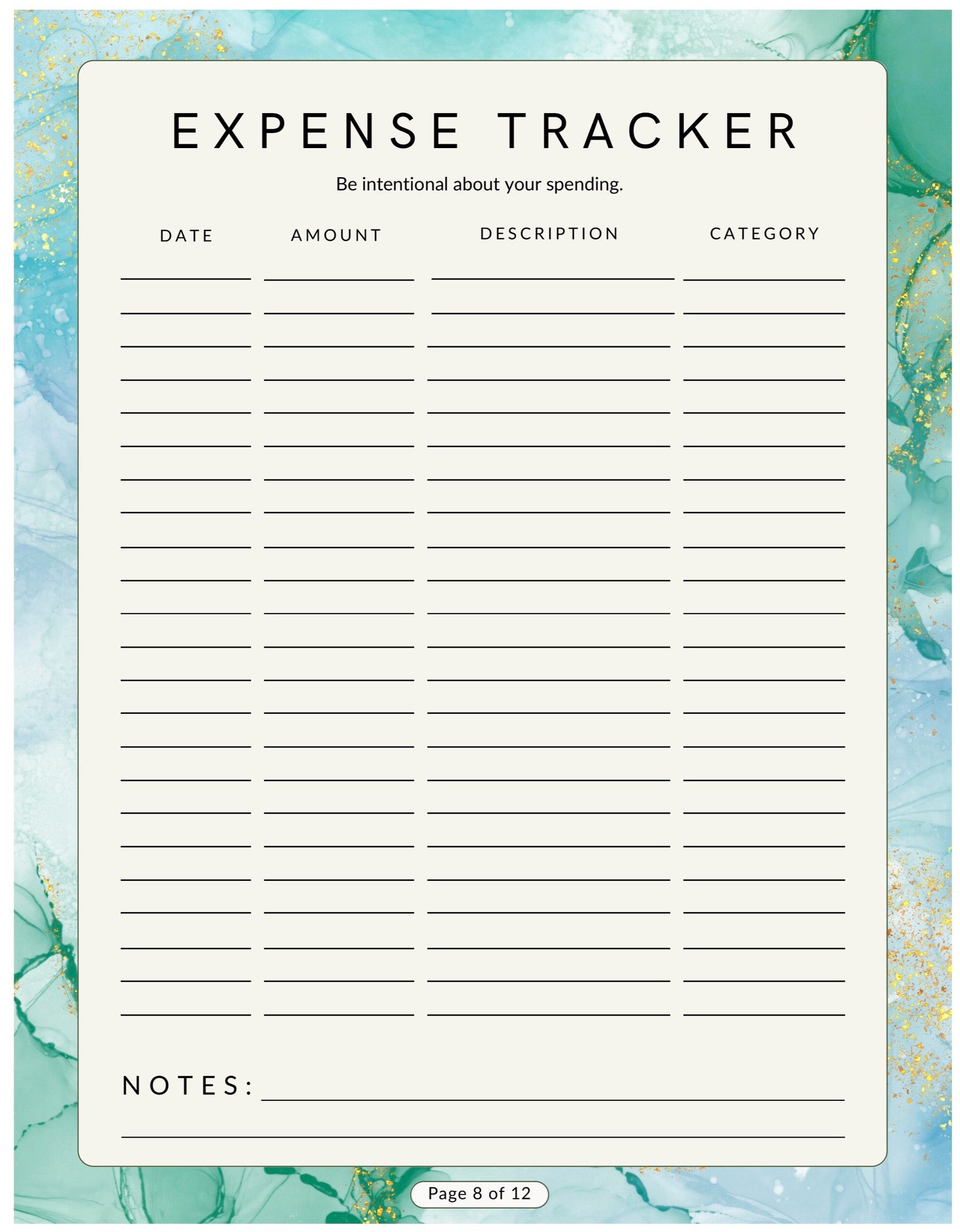 DIGITAL MINDFULNESS PLANNER | Editable Monthly Planner | Mindfulness ...