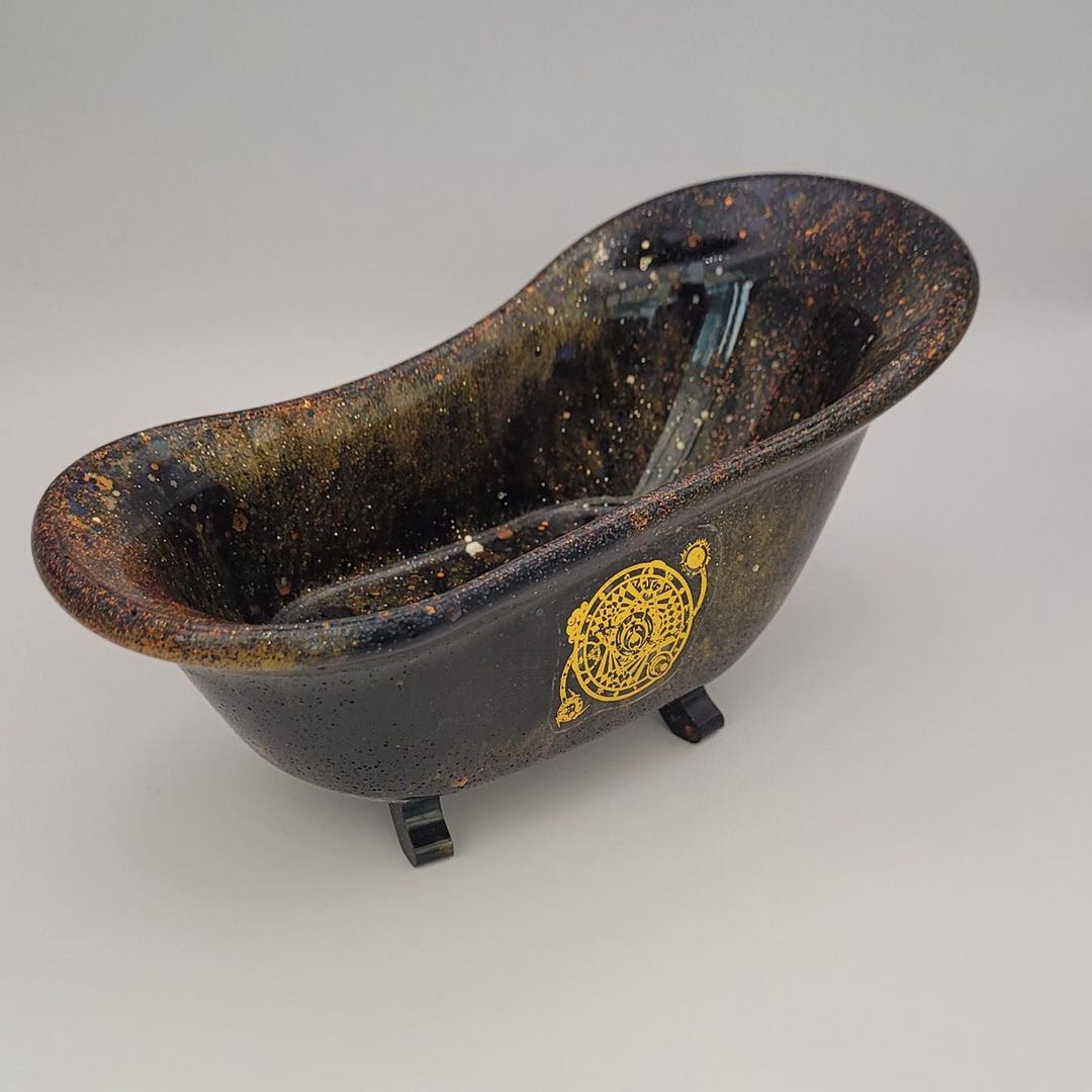Resin Tray, Resin Trinket Holder, Resin Miniature Bath, Bathroom ...