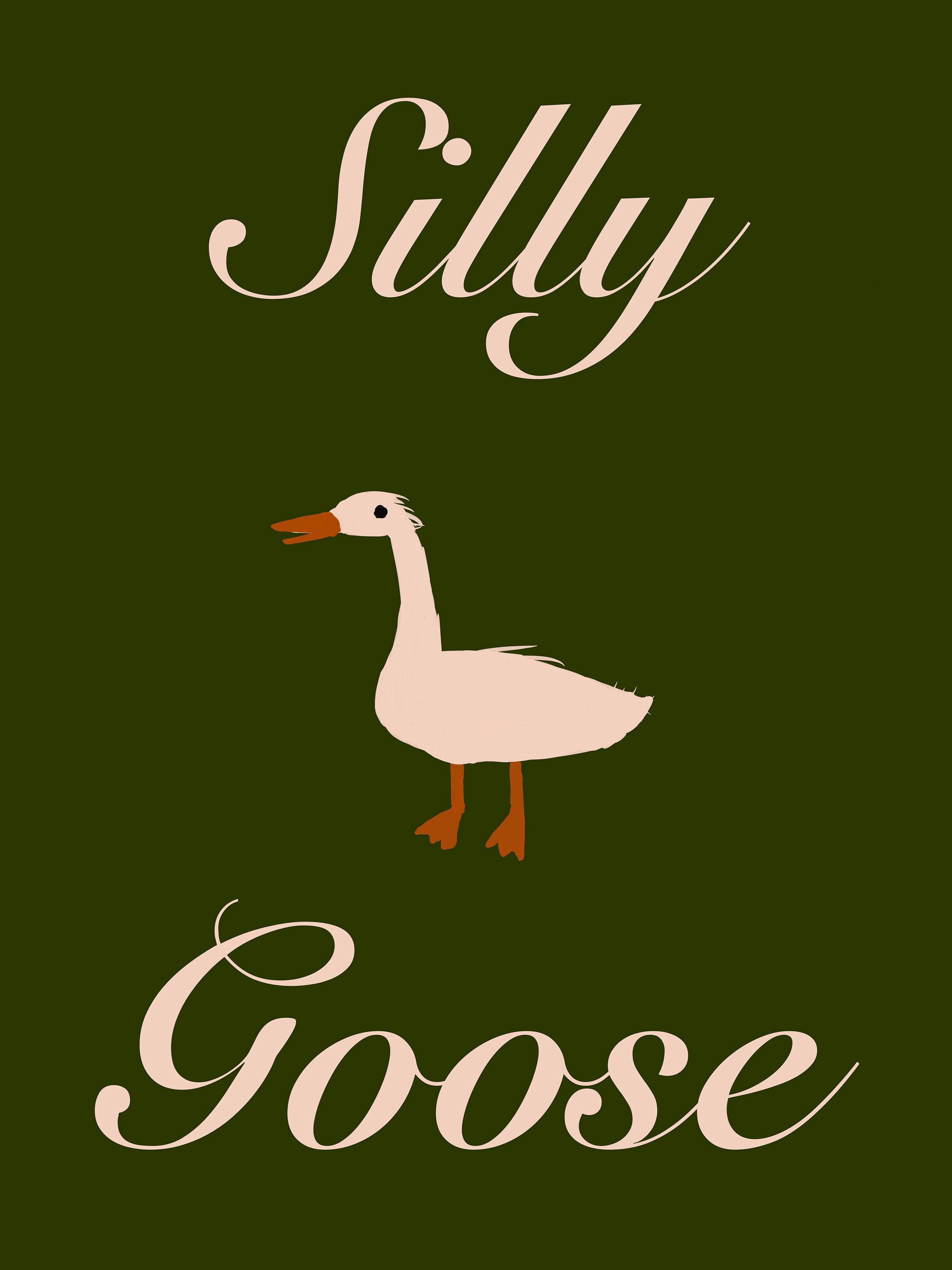 Silly Goose Printable - Etsy