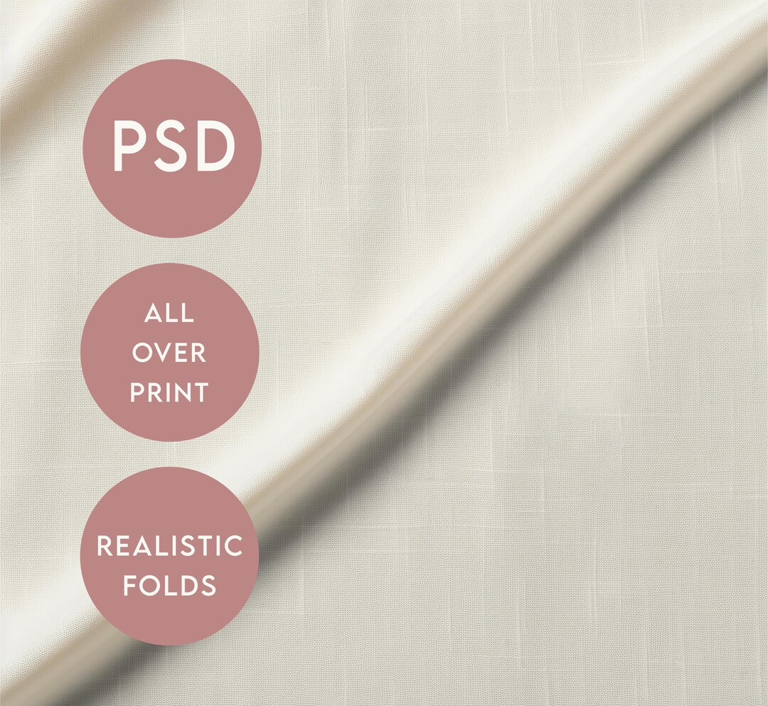 Linen Fabric Mockup | Textile Pattern PSD Mockup | Digital Download for ...