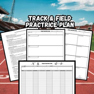 Track and Field Practice Plan Sheets 11 X 8.5" | 4 Digital Downloads ...