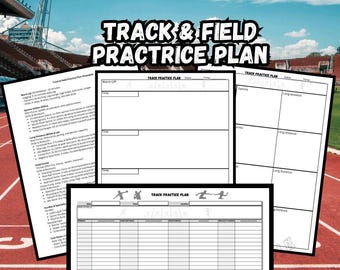 Track and Field Time and Stat Performance Sheet 11 X 8.5" | 1 Digital ...